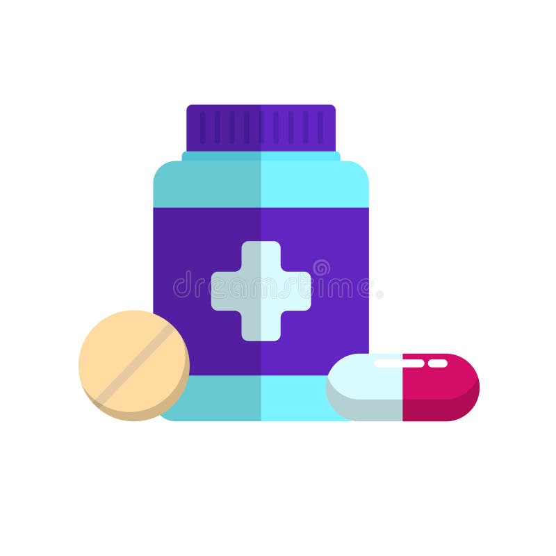 Simple Medicine Vector Illustration Stock Vector - Illustration of ...