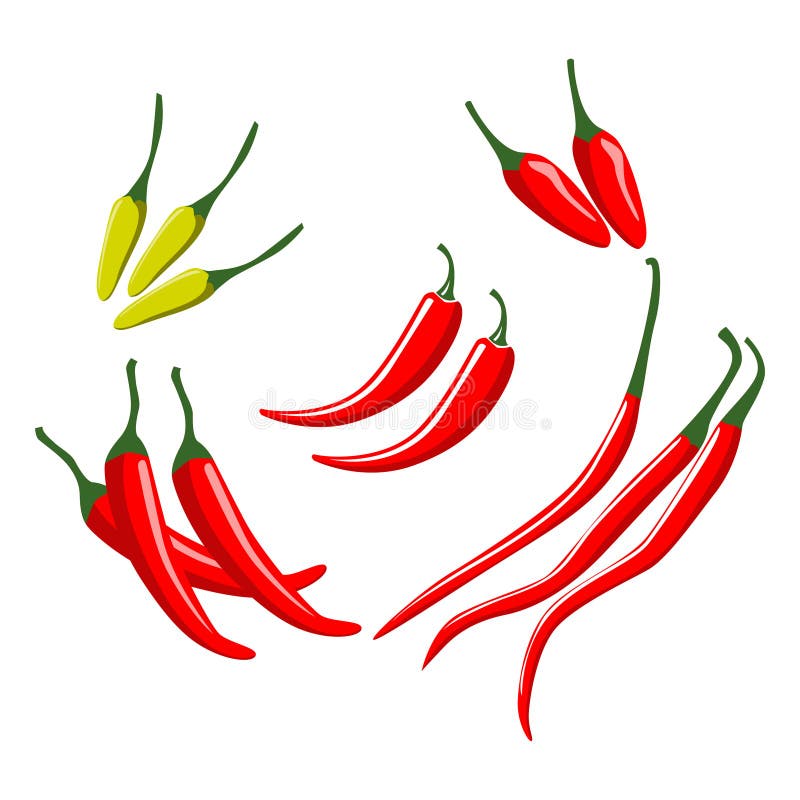 Chili Tree Vector Stock Illustrations – 281 Chili Tree Vector Stock ...