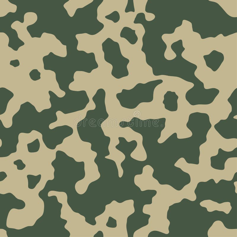 Abstract Camouflage Seamless Pattern. Camo Background, Natural Curved ...