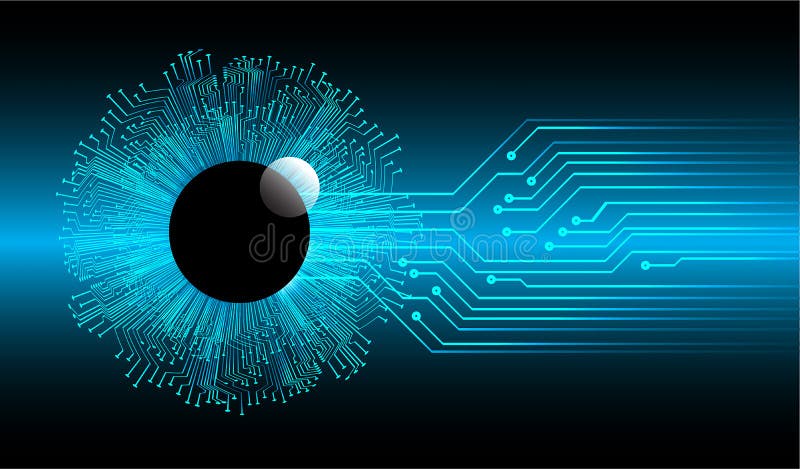 Eye Cyber Circuit Future Technology Concept Background Abstract Future ...