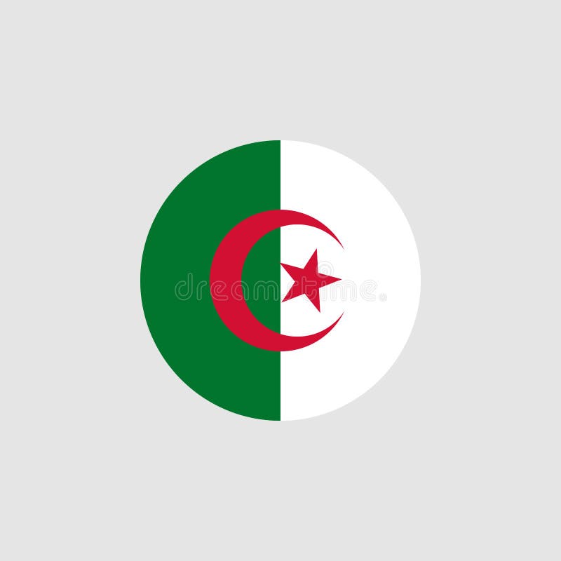 National Algeria Flag, Official Colors and Proportion Correctly. Stock ...