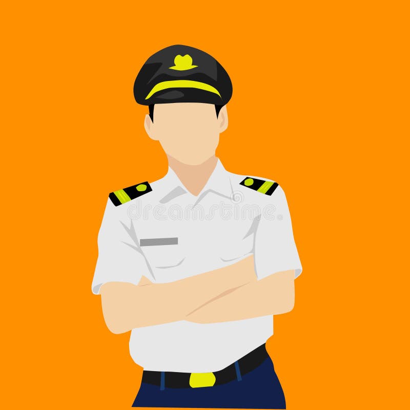 Simple Vector Design of a Train Driver Stock Vector - Illustration of ...