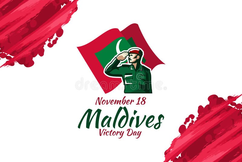 November 18, Victory Day of Maldives Vector Illustration. Stock Vector ...