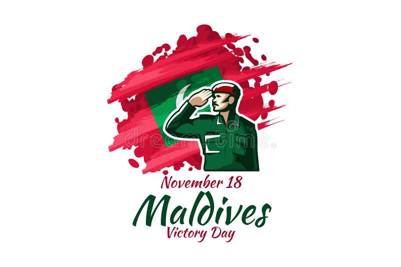 November 18, Victory Day of Maldives Vector Illustration. Stock Vector ...