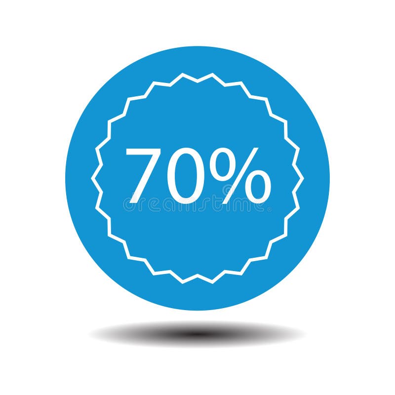 Percent 25 on Blue Button on White Stock Illustration - Illustration of ...