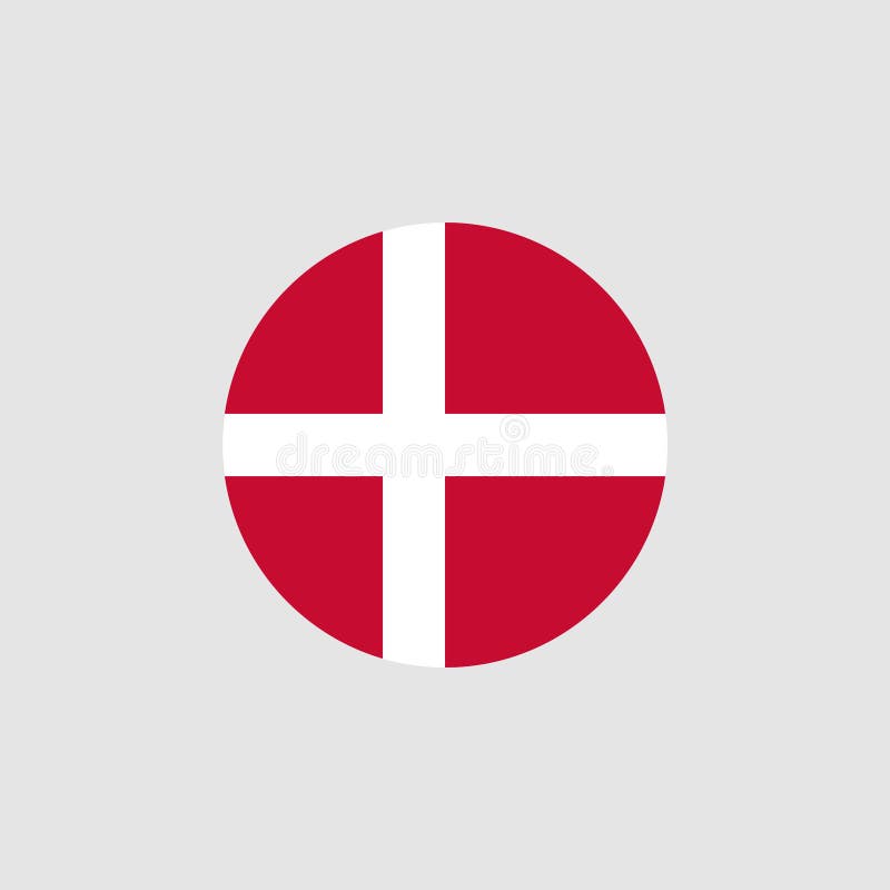National Denmark Flag, Official Colors and Proportion Correctly. Stock ...