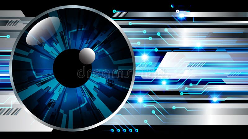 Eye Cyber Circuit Future Technology Concept Background Abstract Future ...