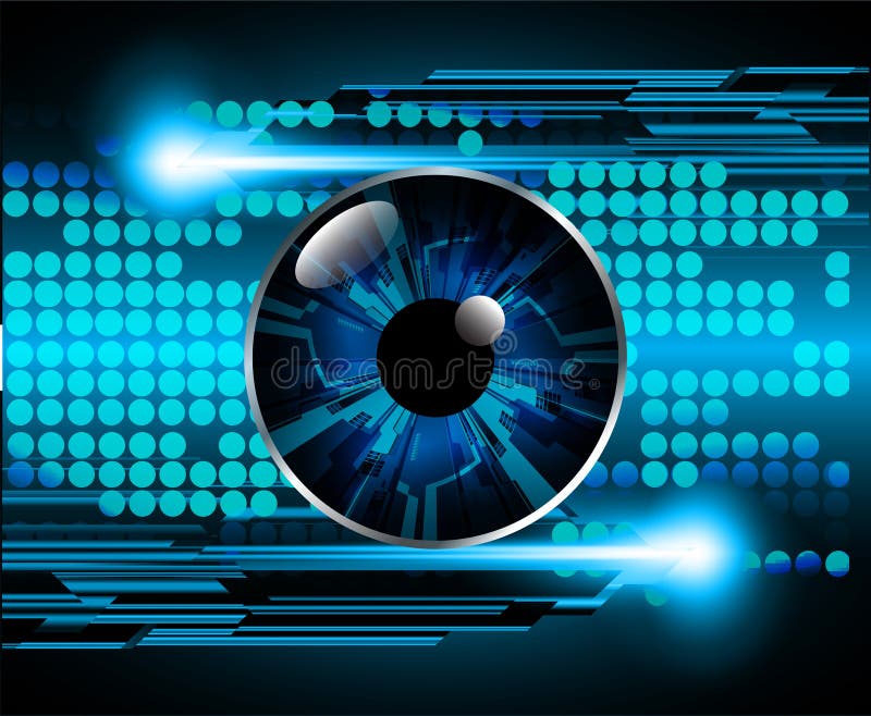 Eye Cyber Circuit Future Technology Concept Background Abstract Future ...