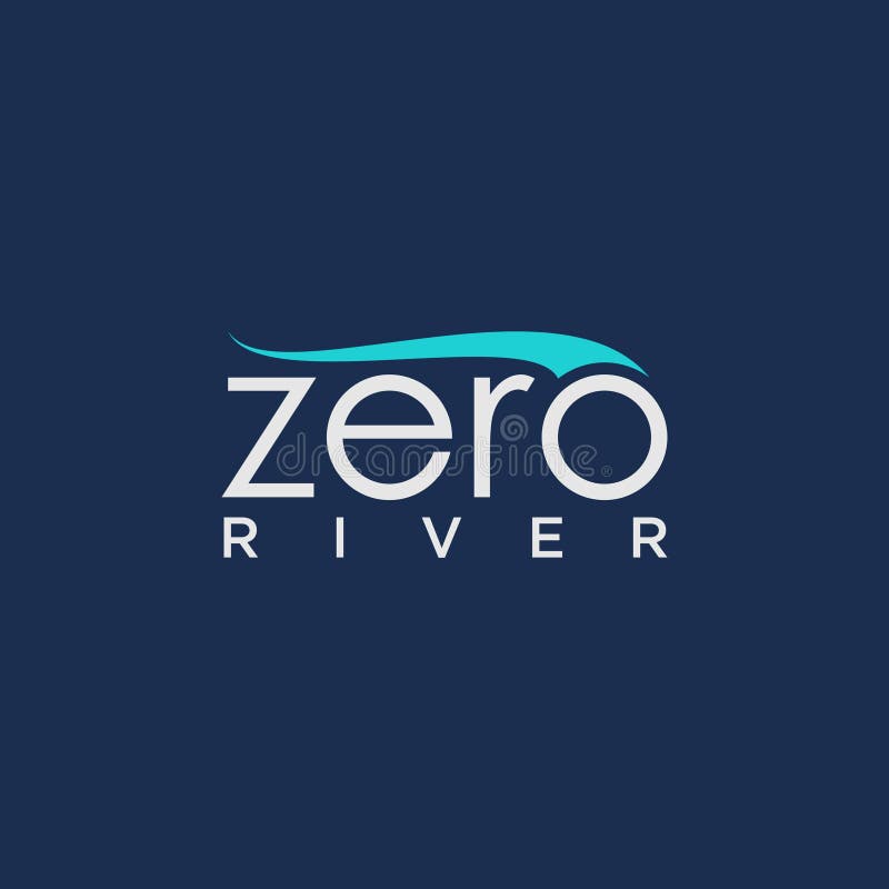 Letter ZERO Free Logo Vector Stock. River Abstract Design Concept ...