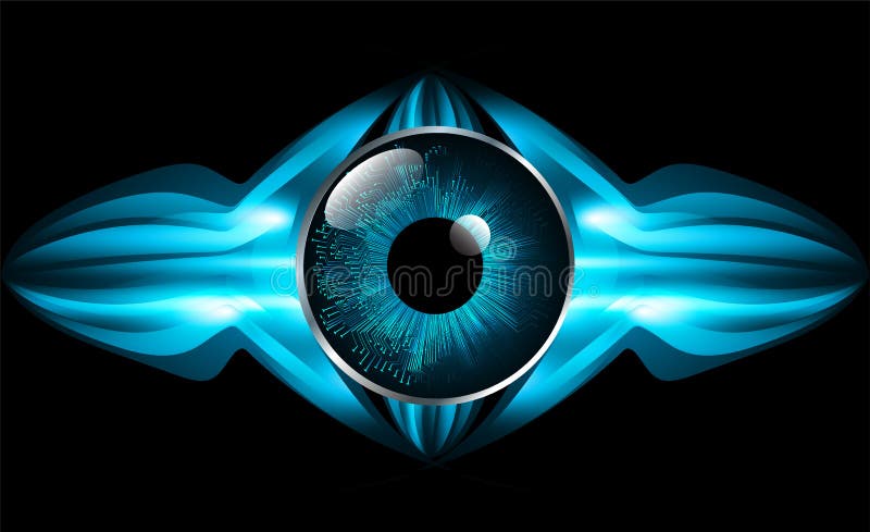 Eye Cyber Circuit Future Technology Concept Background Abstract Future ...