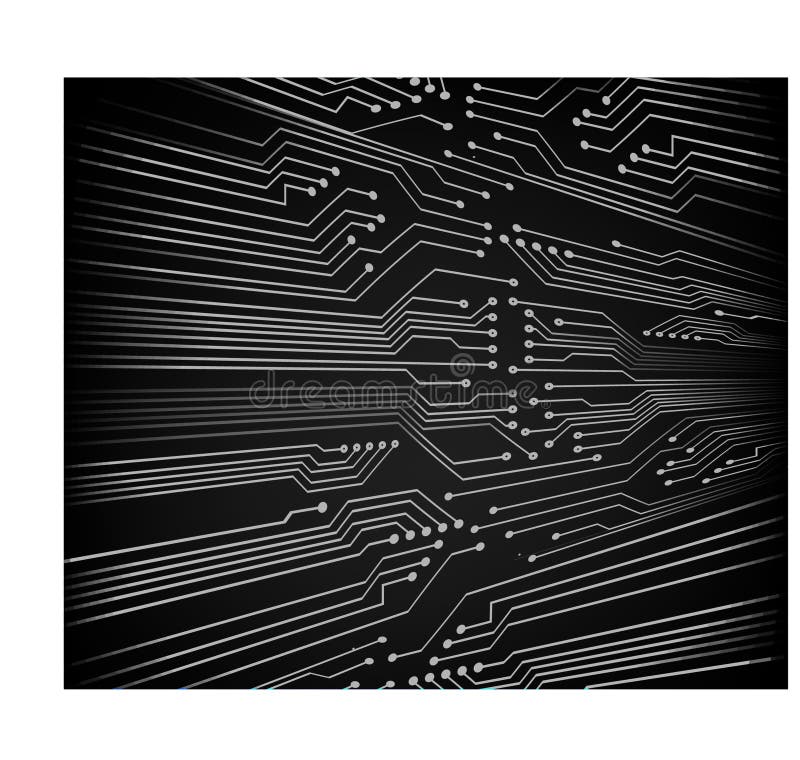 Cyber Circuit Future Technology Concept Background Closed Padlock on ...