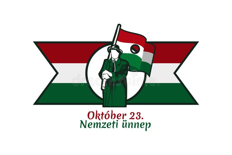 October 23, National Day Hungary Vector Illustration. Stock Vector ...