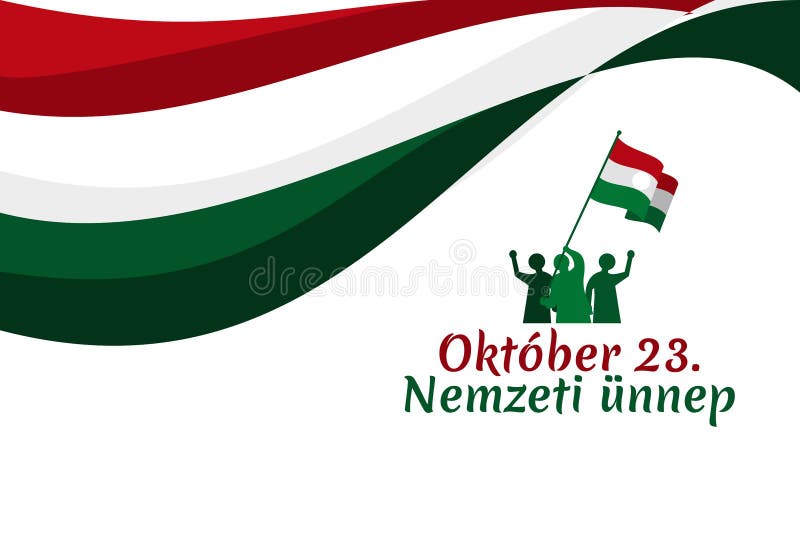 October 23, National Day Hungary Vector Illustration. Stock Vector ...