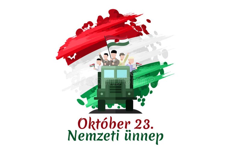 October 23, National Day Hungary Vector Illustration. Stock Vector ...