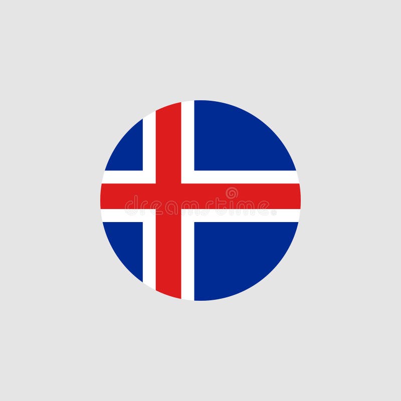 National Iceland Flag, Official Colors and Proportion Correctly. Stock ...