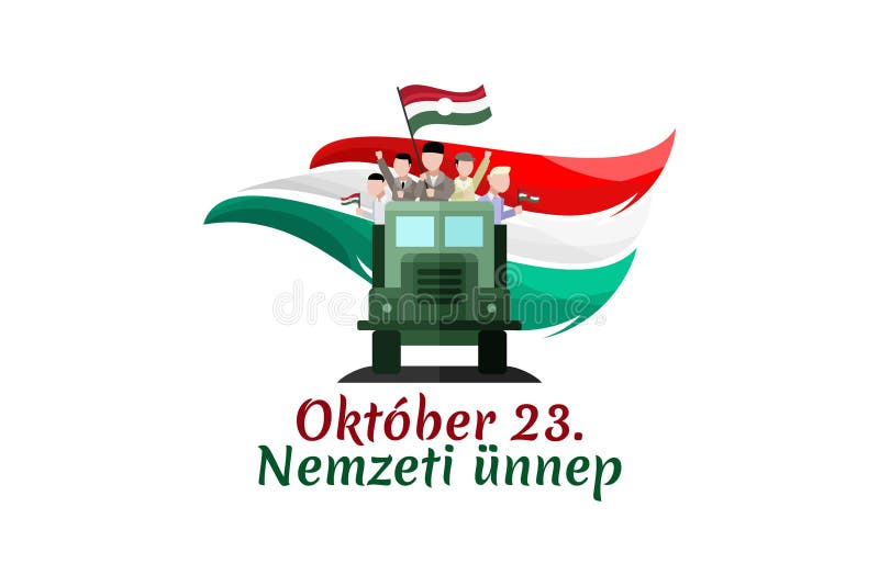 October 23, National Day Hungary Vector Illustration. Stock Vector ...