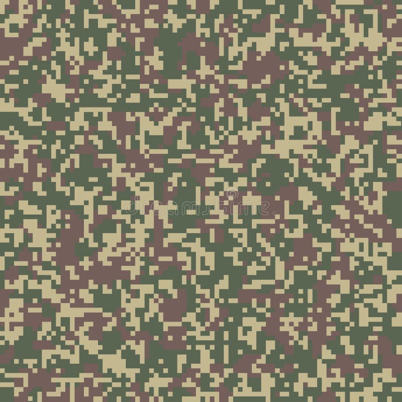 Camouflage Seamless Pattern. Vector for Printing on Cloth, Textile ...
