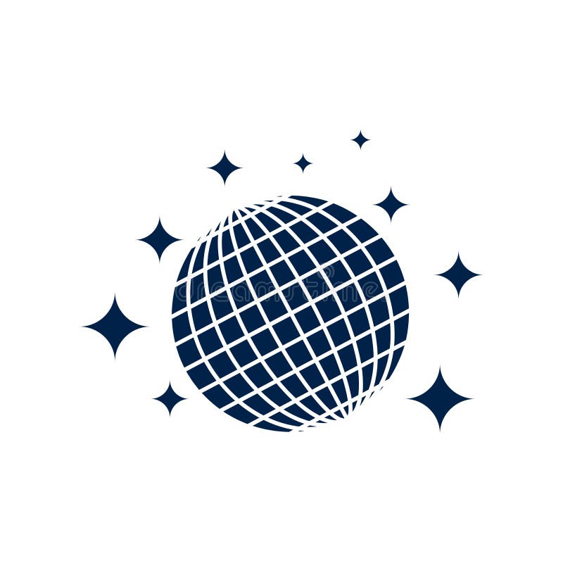 Disco Lights Icon Logo Vector Design Illustration, Isolated on White ...