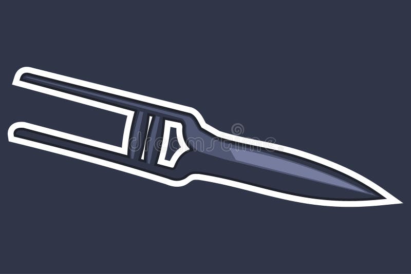 Indian Famous Weapon Katar Sword Icon Vector Illustration. Stock Vector ...