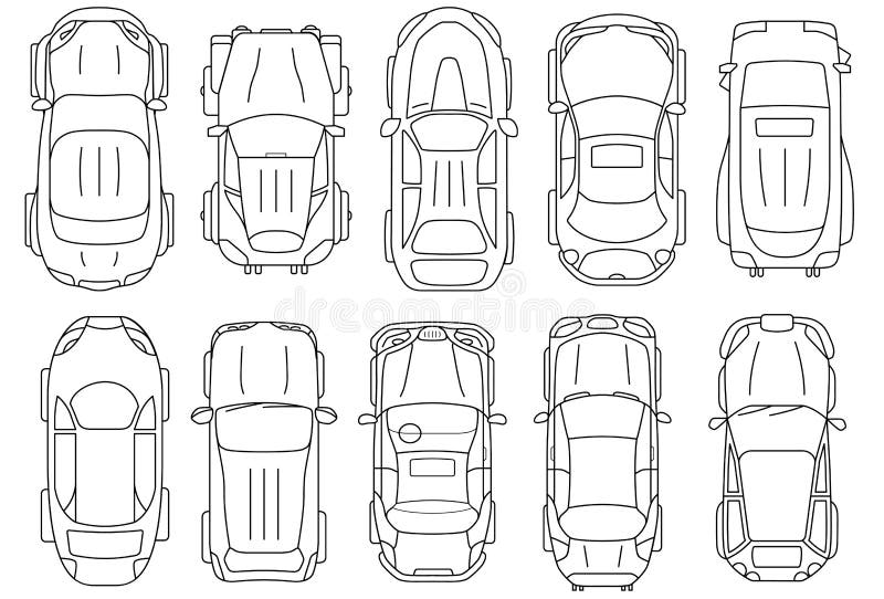 Top View Sketch Suv Stock Illustrations – 28 Top View Sketch Suv Stock ...