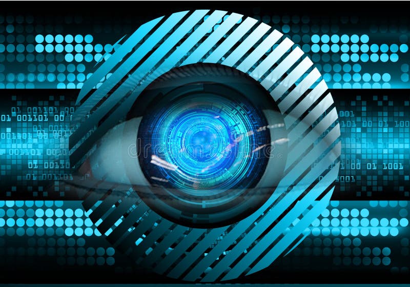 Eye Cyber Circuit Future Technology Concept Background Abstract Future ...