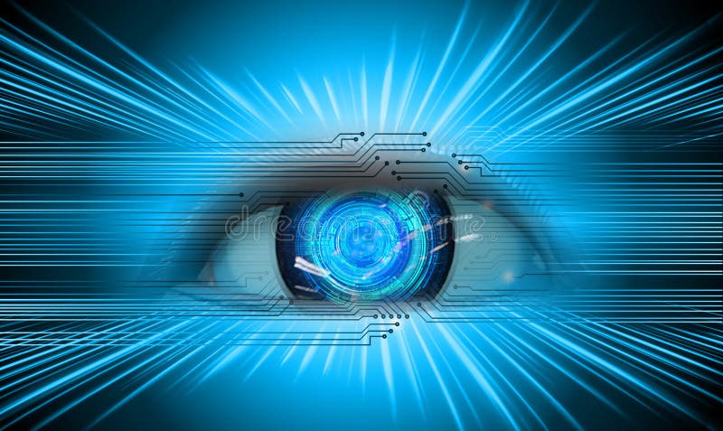 Eye Cyber Circuit Future Technology Concept Background Abstract Future ...