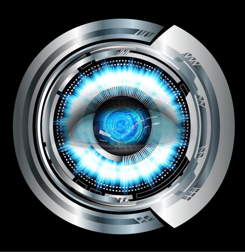 Eye Cyber Circuit Future Technology Concept Background Abstract Future ...