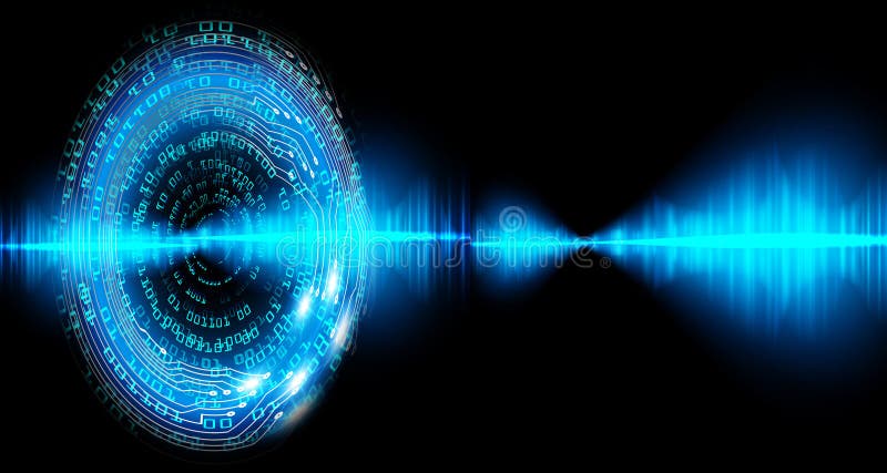 Eye Cyber Circuit Future Technology Concept Background Abstract Future ...