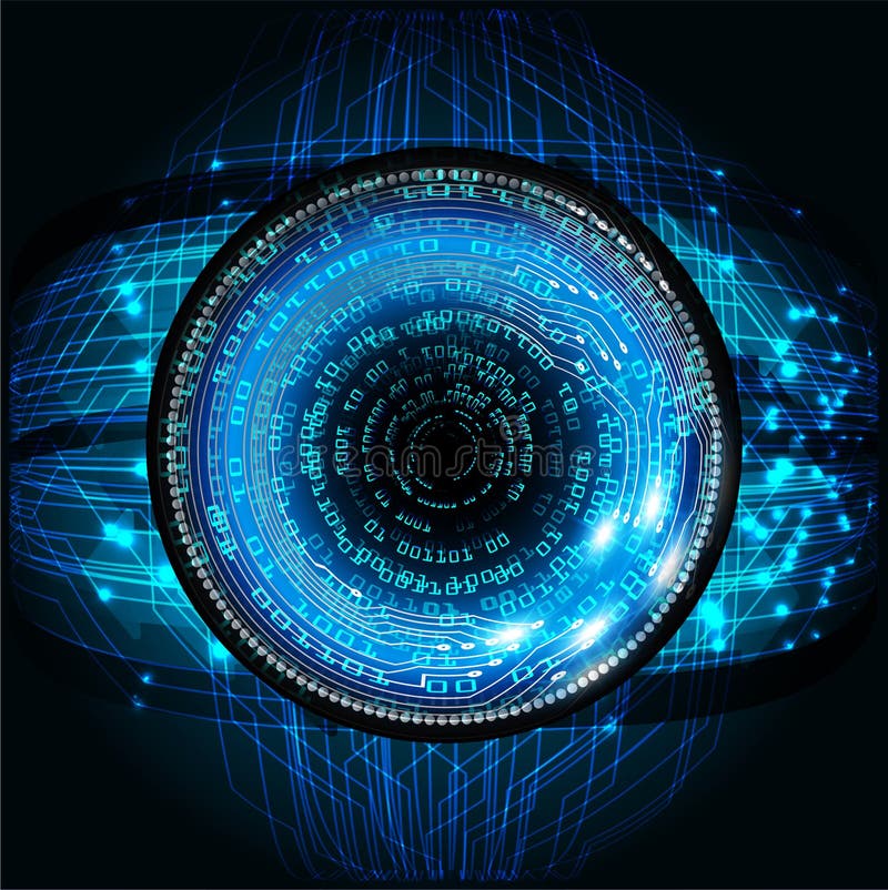 Eye Cyber Circuit Future Technology Concept Background Abstract Future ...