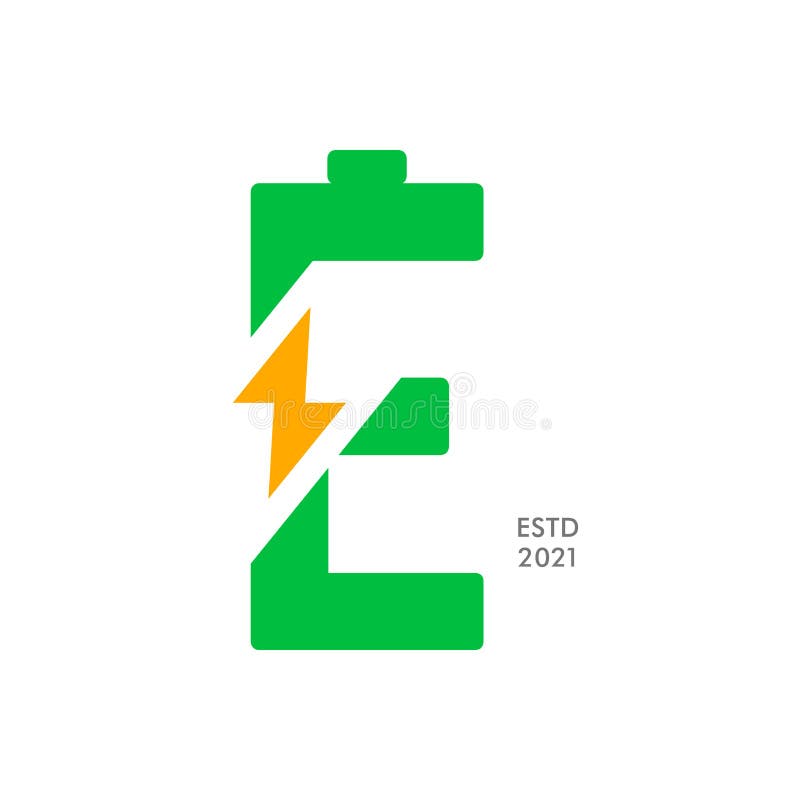 Initial E Battery Charge Logo Stock Vector - Illustration of abstract ...