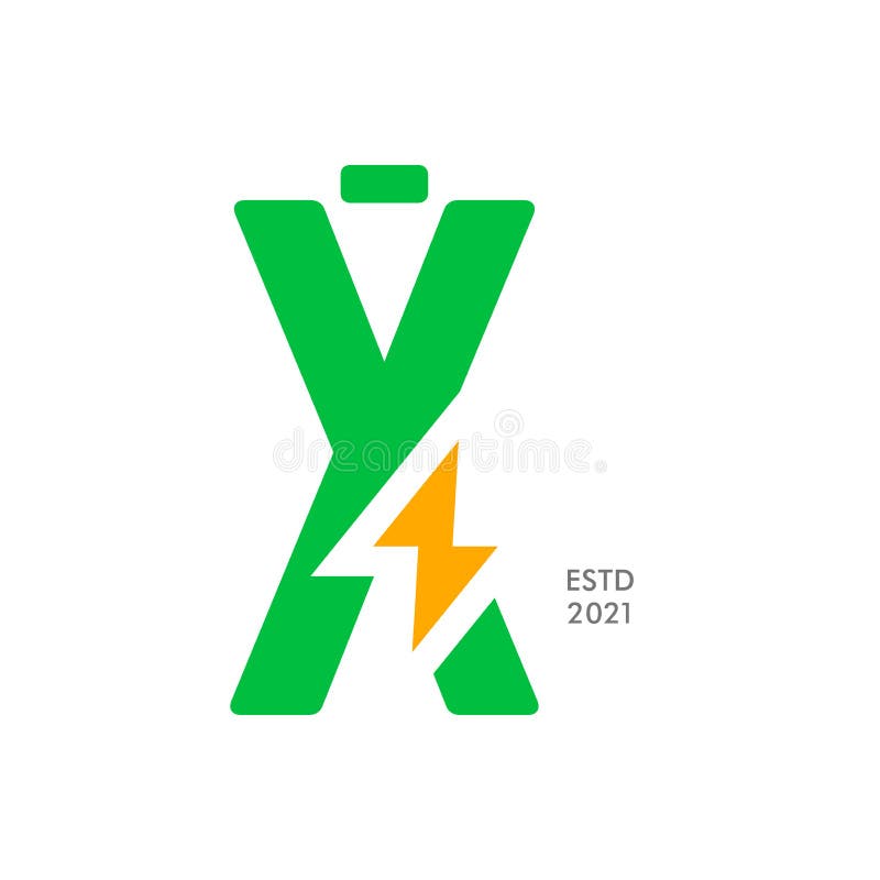 Initial X Battery Charge Logo Stock Vector - Illustration of ...