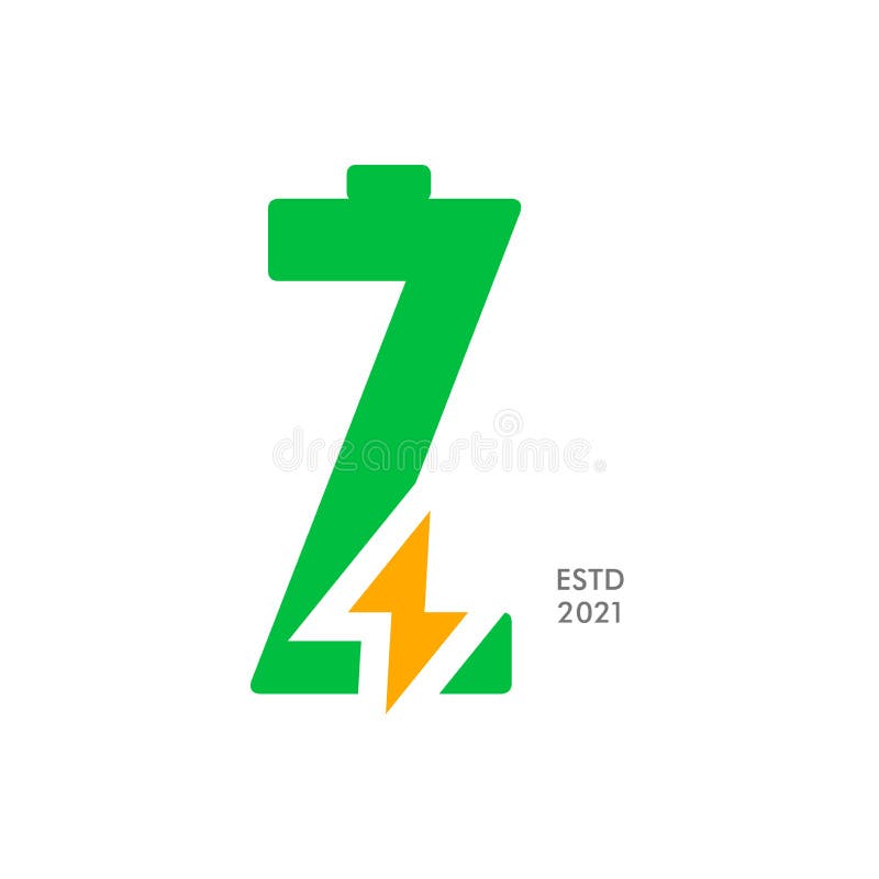Initial Z Battery Charge Logo Stock Vector - Illustration of battery ...