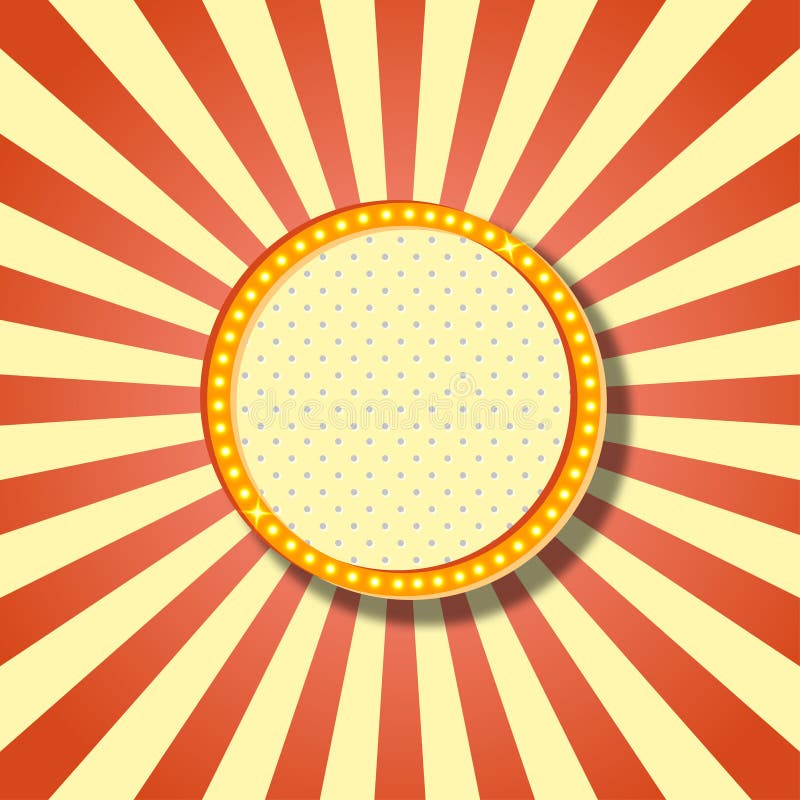 Retro Billboard or Banner for Bright Advertising Stock Illustration ...