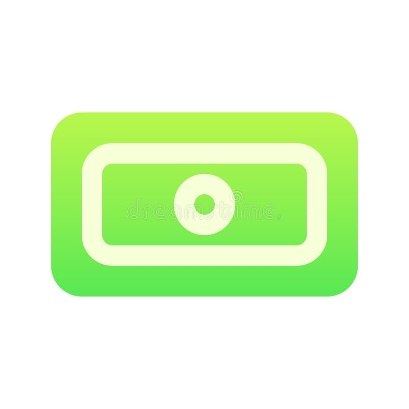 Money Icon Gradient Style Icon Stock Vector - Illustration of flat ...