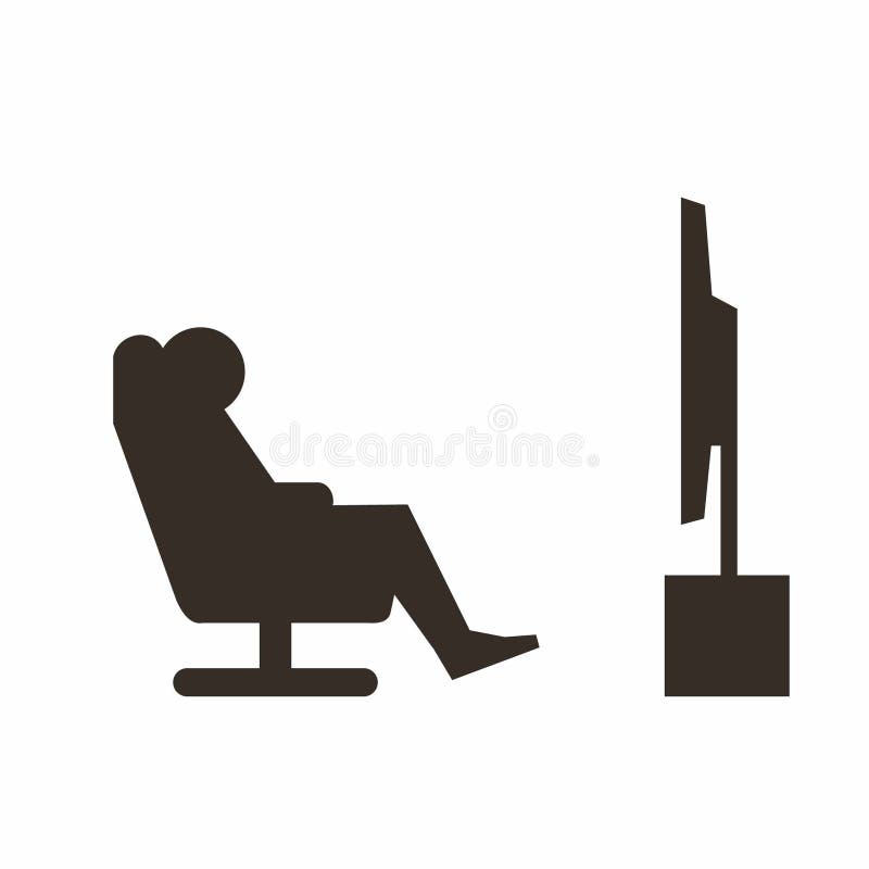 Human Watching Television Symbol Stock Illustrations – 92 Human ...