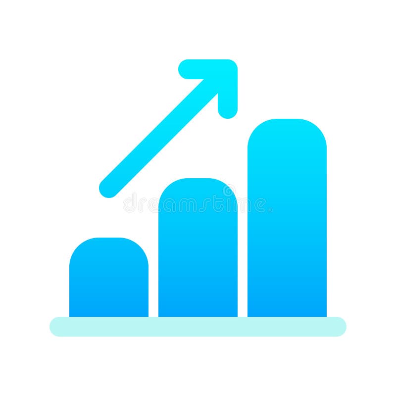 Profit Icon Gradient Style Icon Stock Vector - Illustration of summary ...