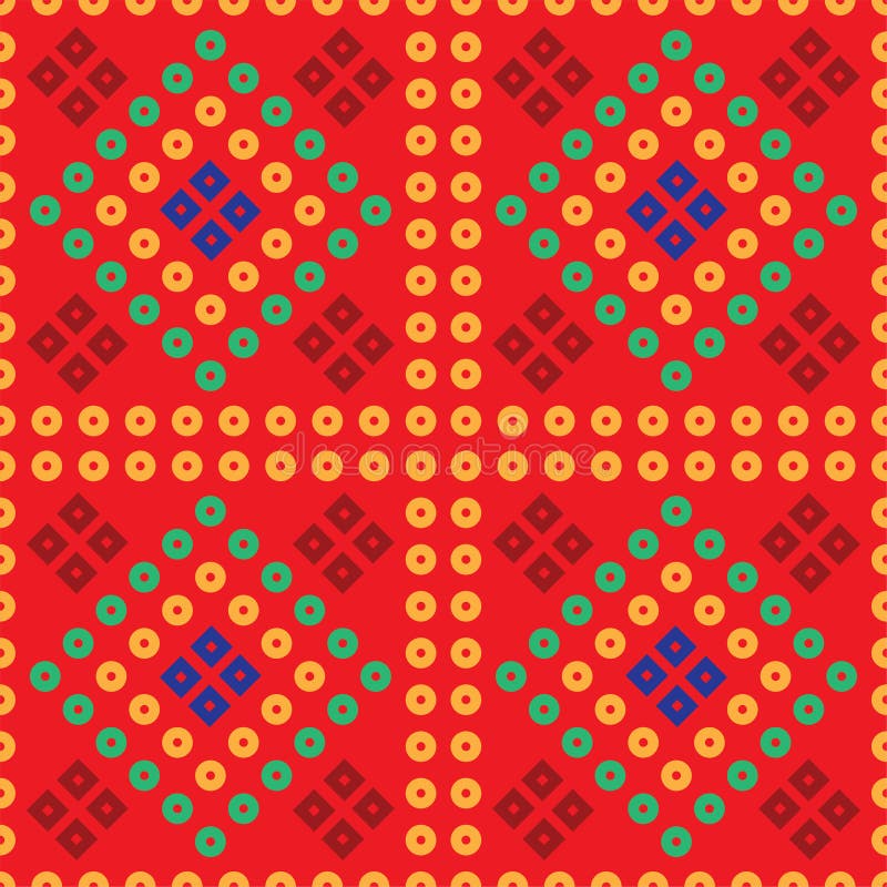 Pink Colour Traditional Indian Bandhani Pattern Background, Seamless ...