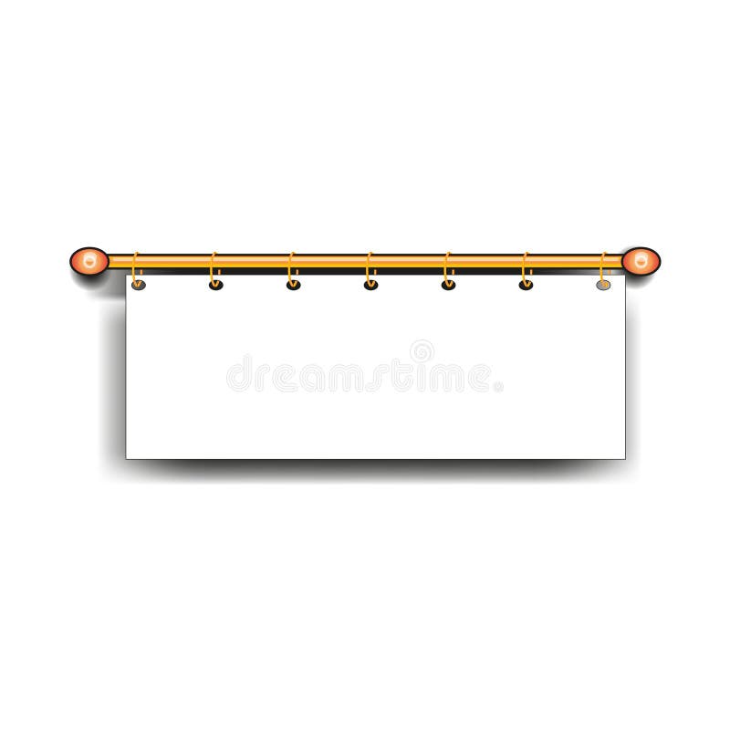 Gold Color Ribbon Illustration Vector Image Stock Vector - Illustration ...