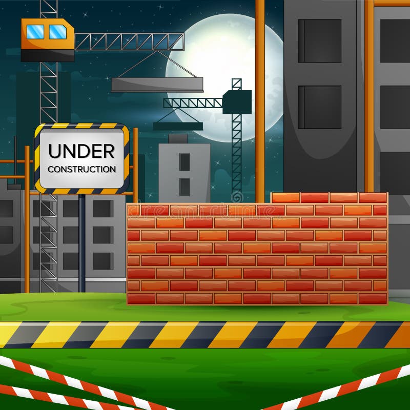 Construction Work Scene Building Background Stock Illustrations – 1,593 ...