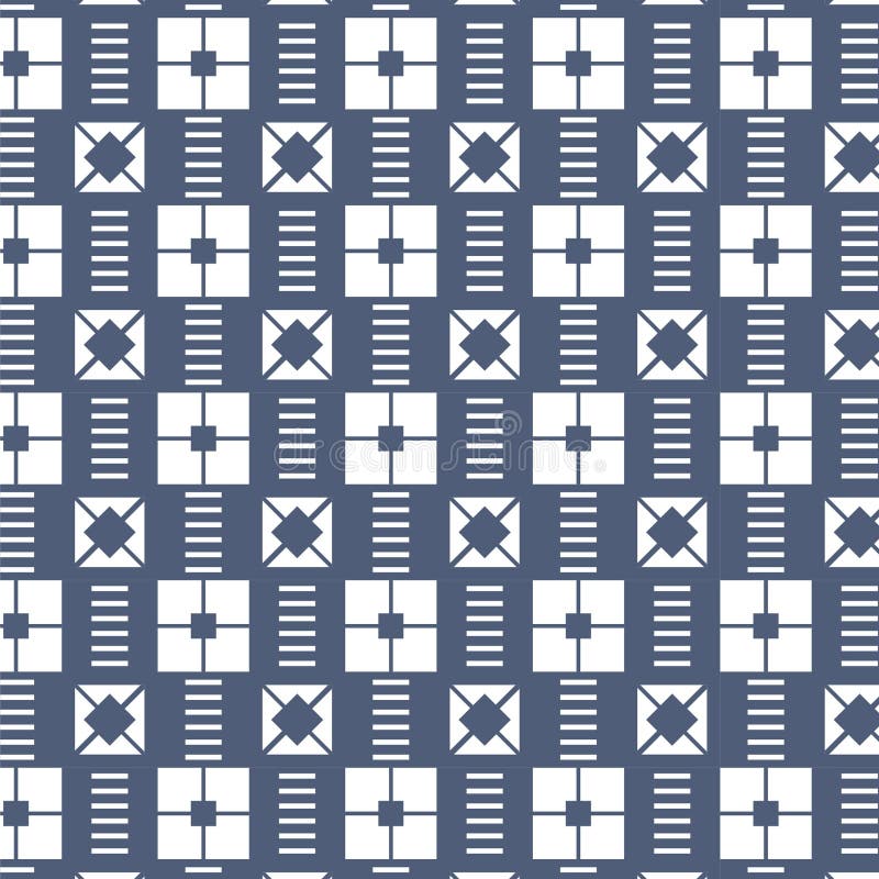 Geometric Squared Pattern with Lines for Textile Style Stock Vector ...