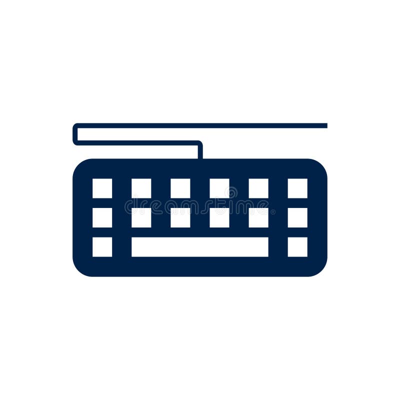 Computer Keyboard Icon Logo Vector Design Illustration, Isolated on ...