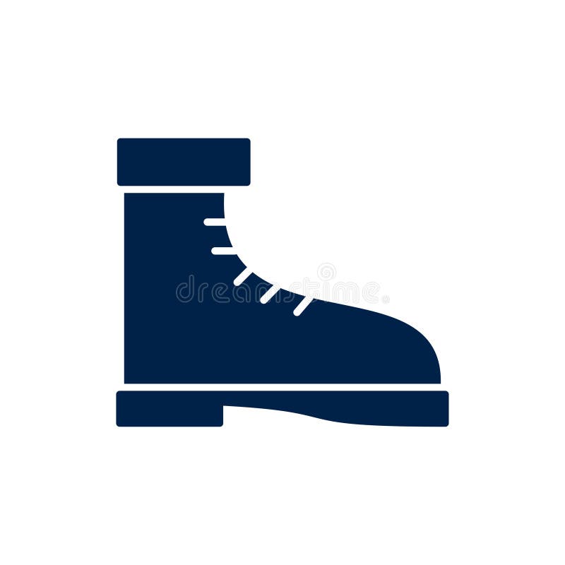 Boots Icon Logo Vector Design Illustration, Isolated on White ...
