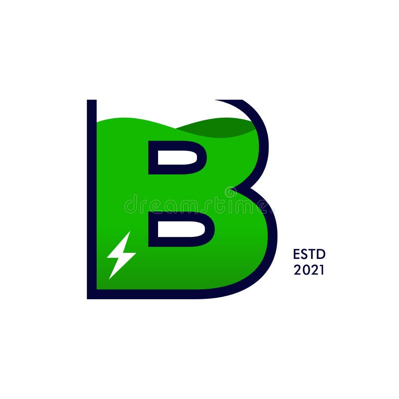 Initial B Battery Charge Logo Stock Vector - Illustration of electrical ...