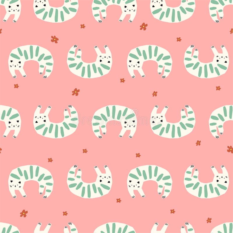 Vector Animal Theme Illustration 8 Kinds Repeat Pattern Collection Set ...