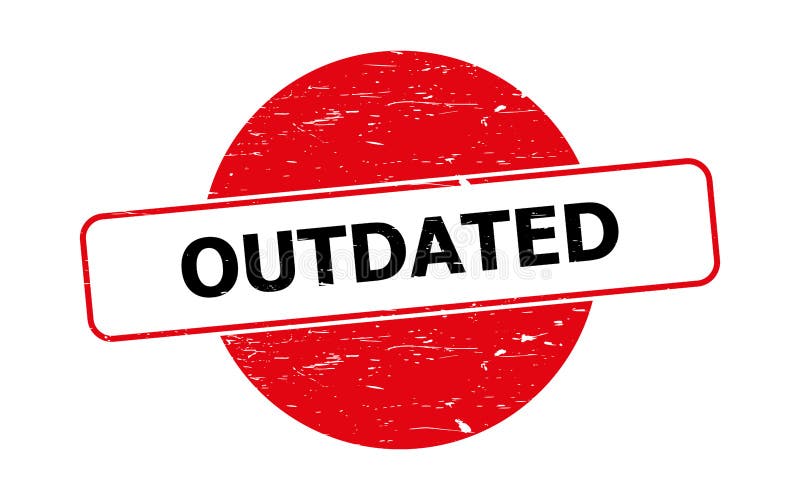 Outdated stamp on white stock illustration. Illustration of isolation ...