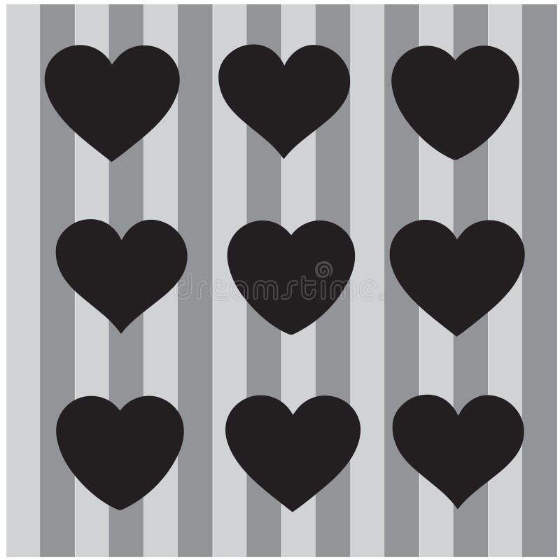 Nine of Hearts Playing Card - Isolated on White Stock Illustration ...