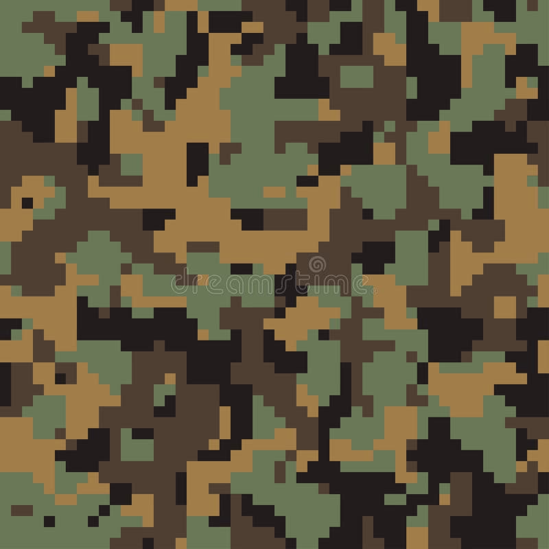 Urban Digital Camo Seamless Texture. Camouflage Pattern in Maroon ...
