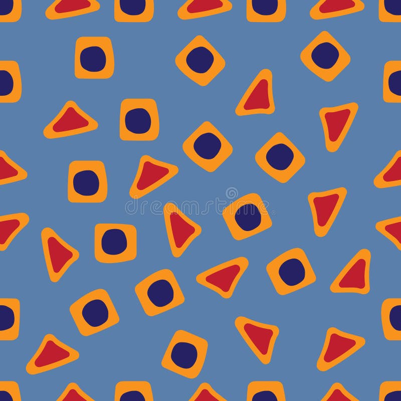 Seamless Pattern with Universal Trend Geometrical Shapes Stock Vector ...