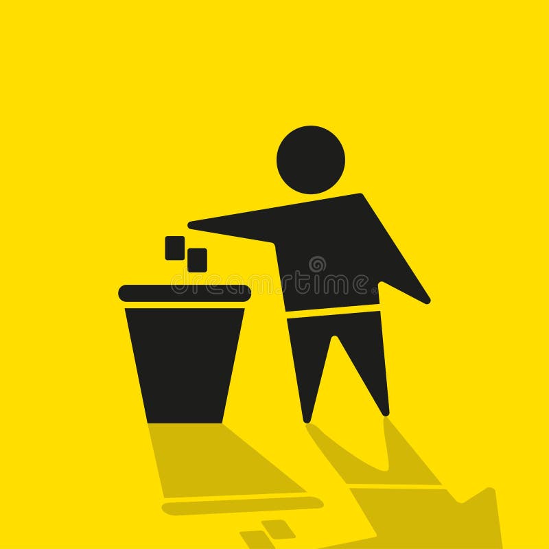 Disposing Trash Stock Illustrations – 135 Disposing Trash Stock ...