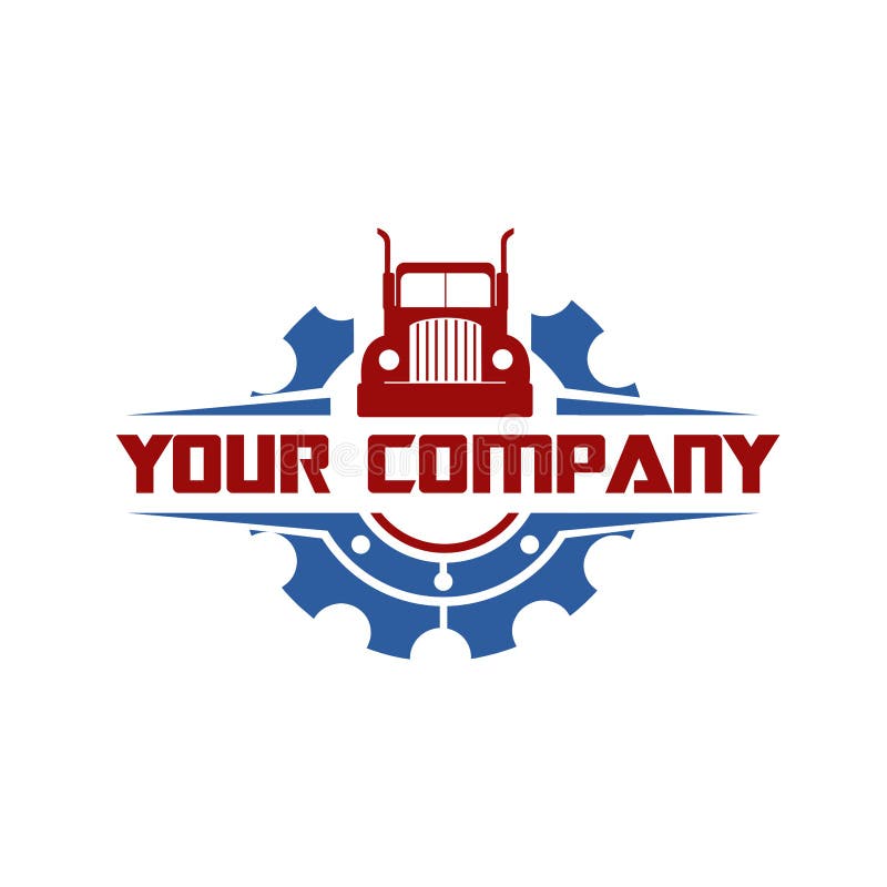 Logo Template Repair Truck and Part Truck Vector Design Stock Vector ...